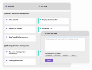 Product roadmap – Altus